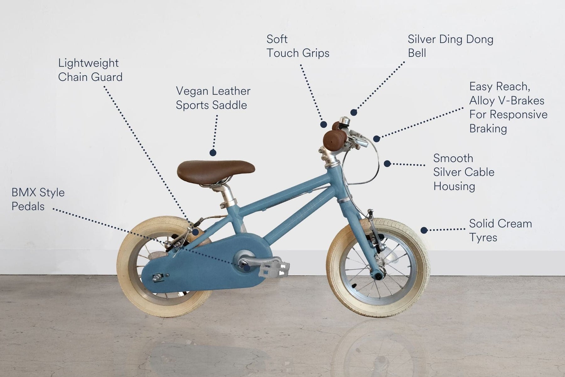 Skylark 12" Wheel Kid's Bike | Available in Blue or Orange – Bobbin